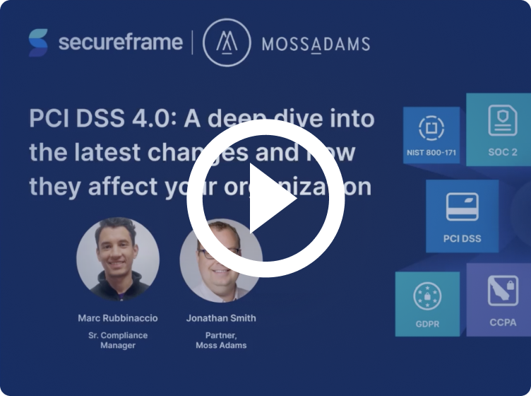 Expert Insights | Deep dive into PCI DSS 4.0 requirements with Moss Adams & Secureframe ...